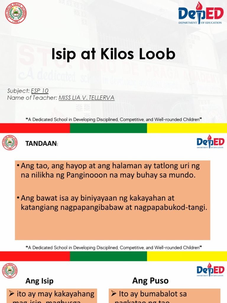 Isip at Kilos-Loob | PDF