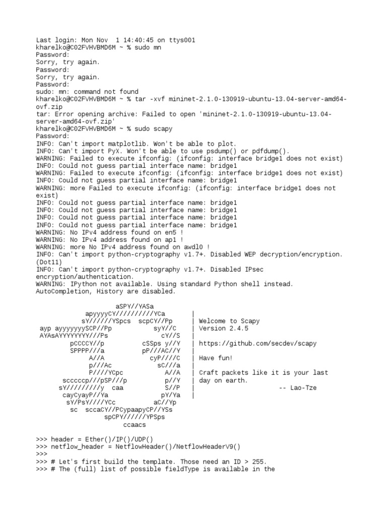 Terminal Saved Output | PDF | Internet Standards | Network Protocols