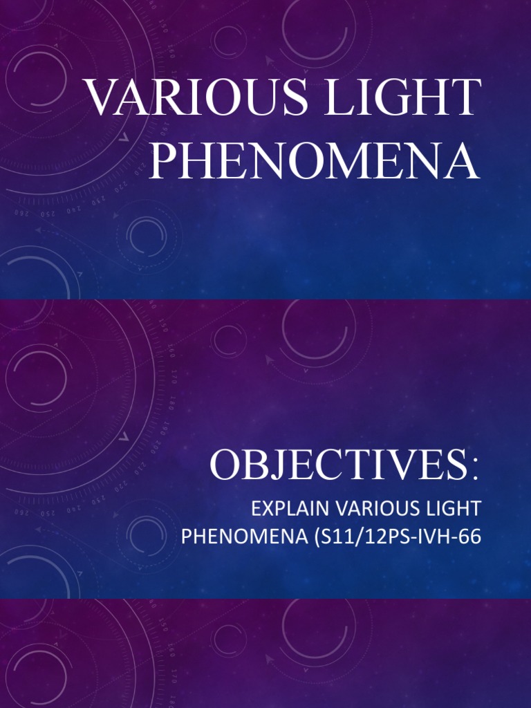 Various Light Phenomena.. | PDF | Sunset | Scattering