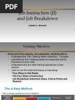 TWI - Job Breakdown Sheet | PDF
