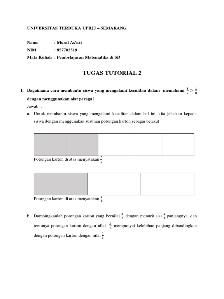 Tugas Tutorial 02 Musal As'ari | PDF | Metode & Bahan Ajar
