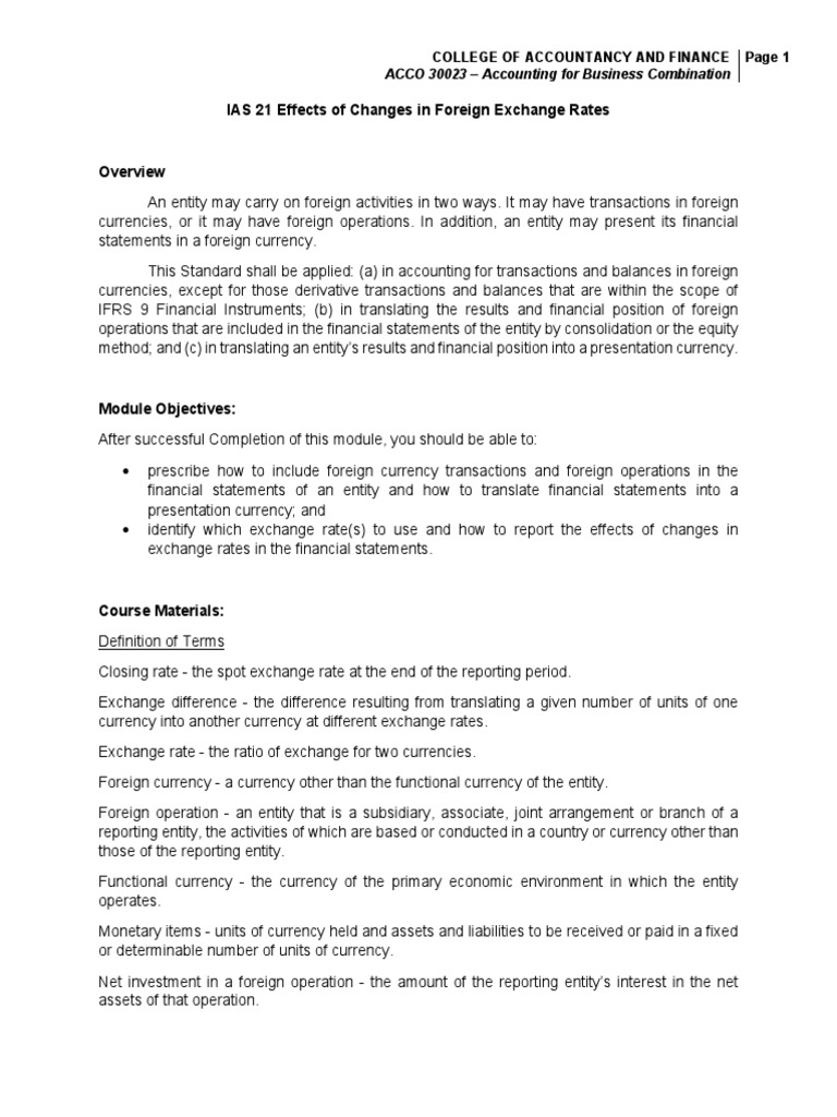 effects-of-changes-in-foreign-exchange-rates-pdf-exchange-rate-money