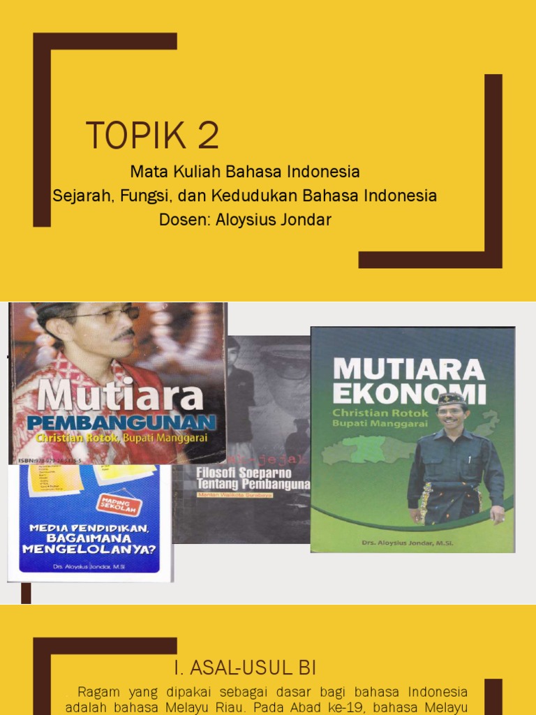 Topik 2 Hand Out Kuliah Bi PDF | PDF | Perjalanan | Seni & Disiplin Bahasa
