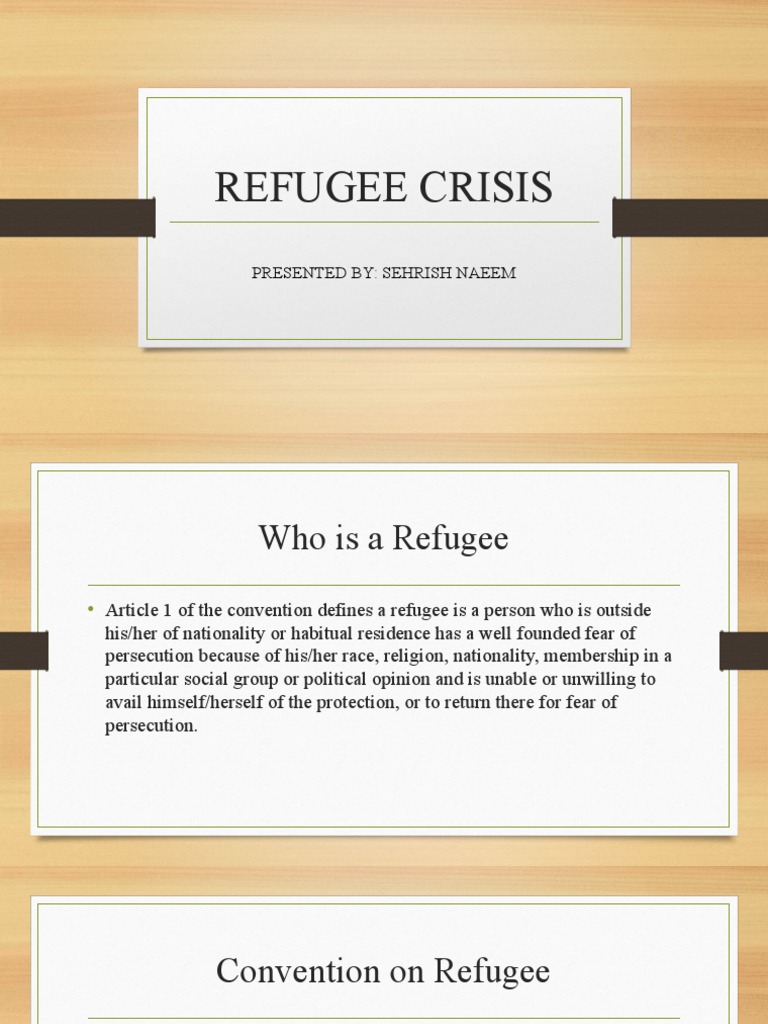 Refugee Crisis Presentation | PDF | Refugee | Refugees Of The Syrian ...