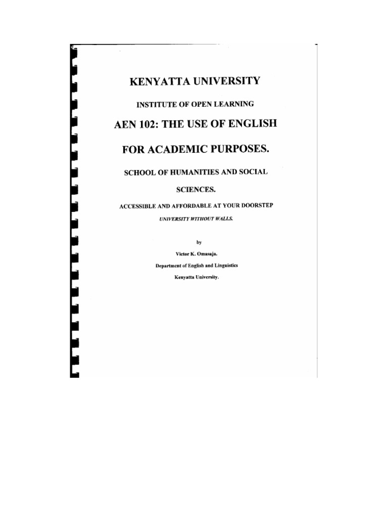 Aen 102 Introduction To Linguistics | PDF