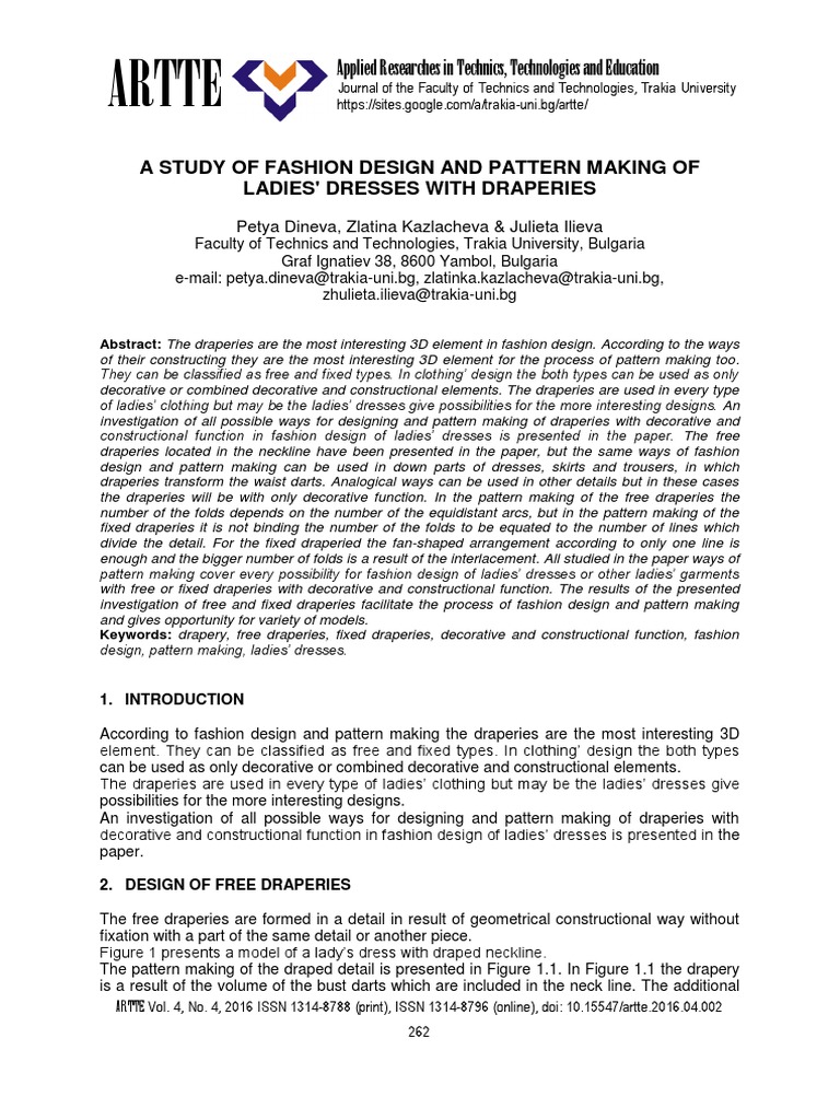 A Study of Fashion Design and Pattern Ma2 | PDF | Dress | Clothing