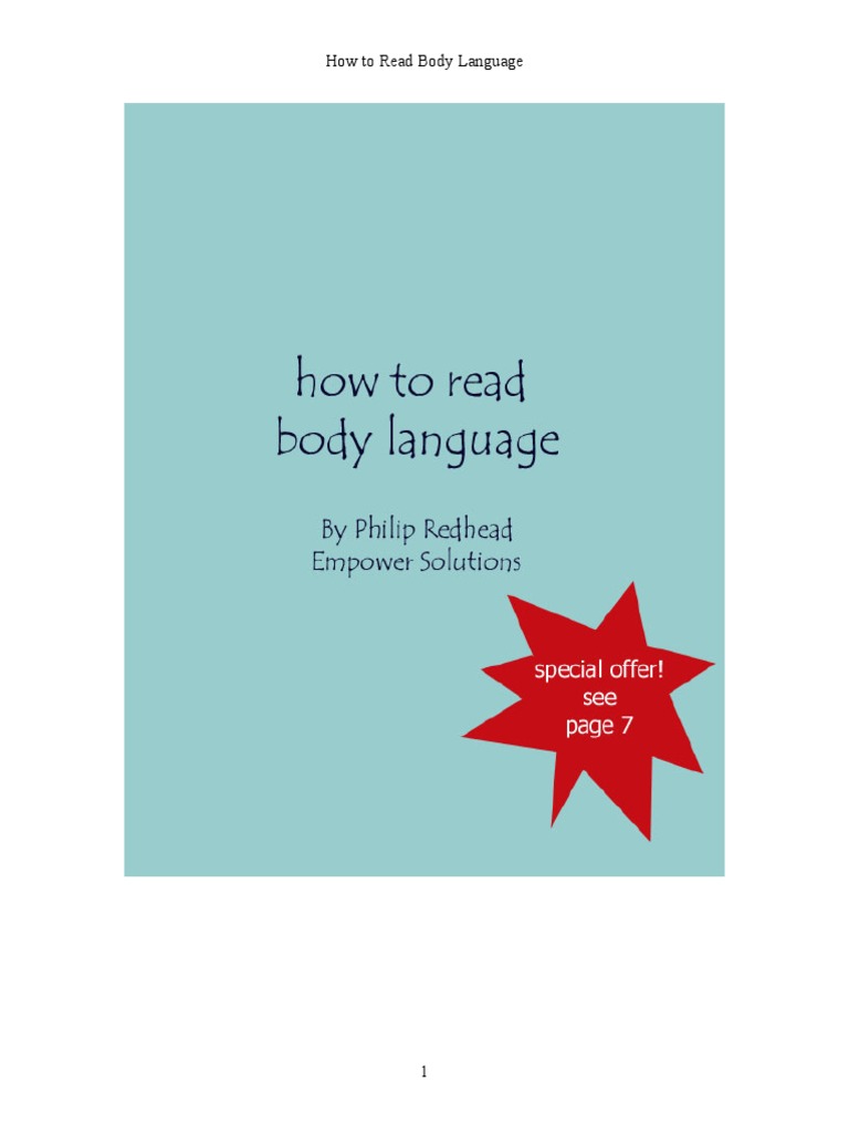 How To Read Body Language | PDF | Body Language | Human Communication