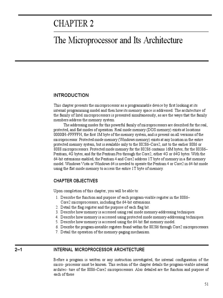 The Microprocessor and Its Architecture | PDF | Computer Science ...