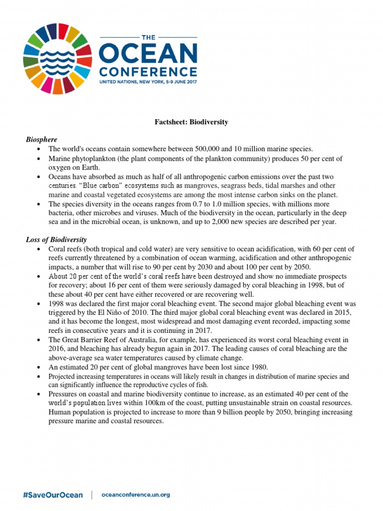 Ocean Fact Sheet Package Combined | PDF | Coral Reef | Climate Change