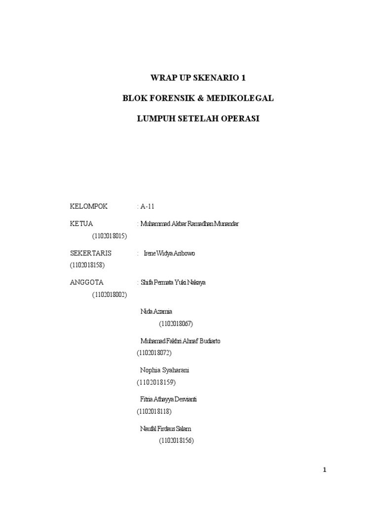 Wrapup A11 Skenario 1 | PDF | Sains & Matematika