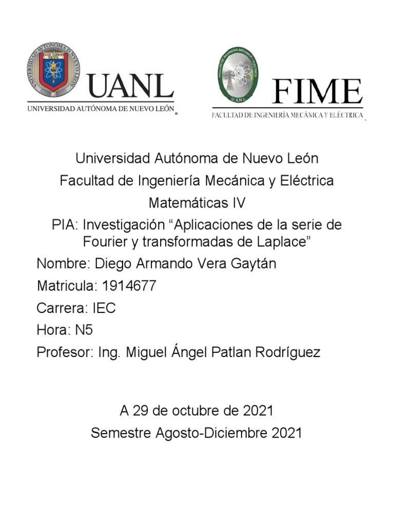 PIA Mate 4 | PDF | Armónico | Corriente eléctrica