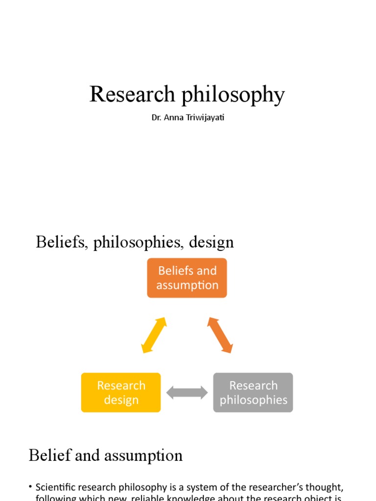 Understanding Research Philosophy | PDF | Reality | Epistemology