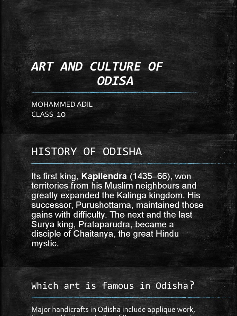 Art and Culture of Odisha | PDF | History