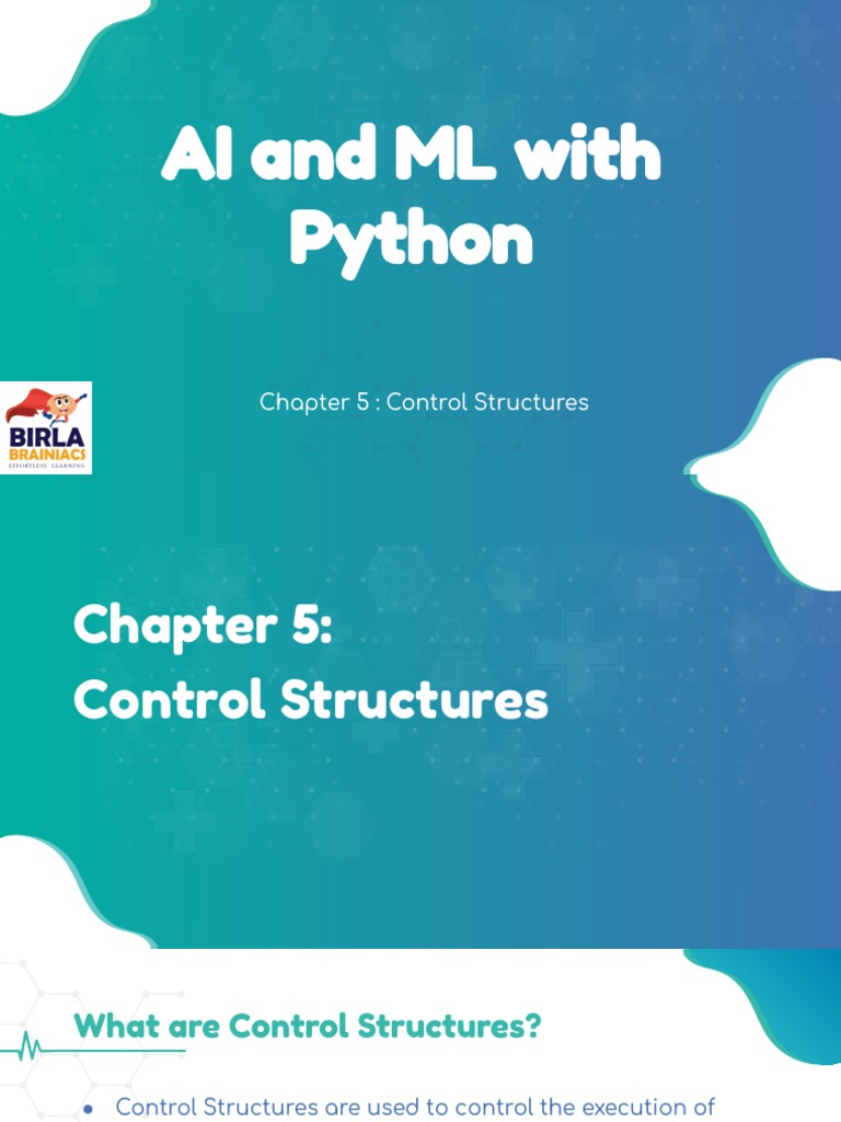 Python Control Structures For Ai And Ml Pdf Control Flow Python Programming Language 5887