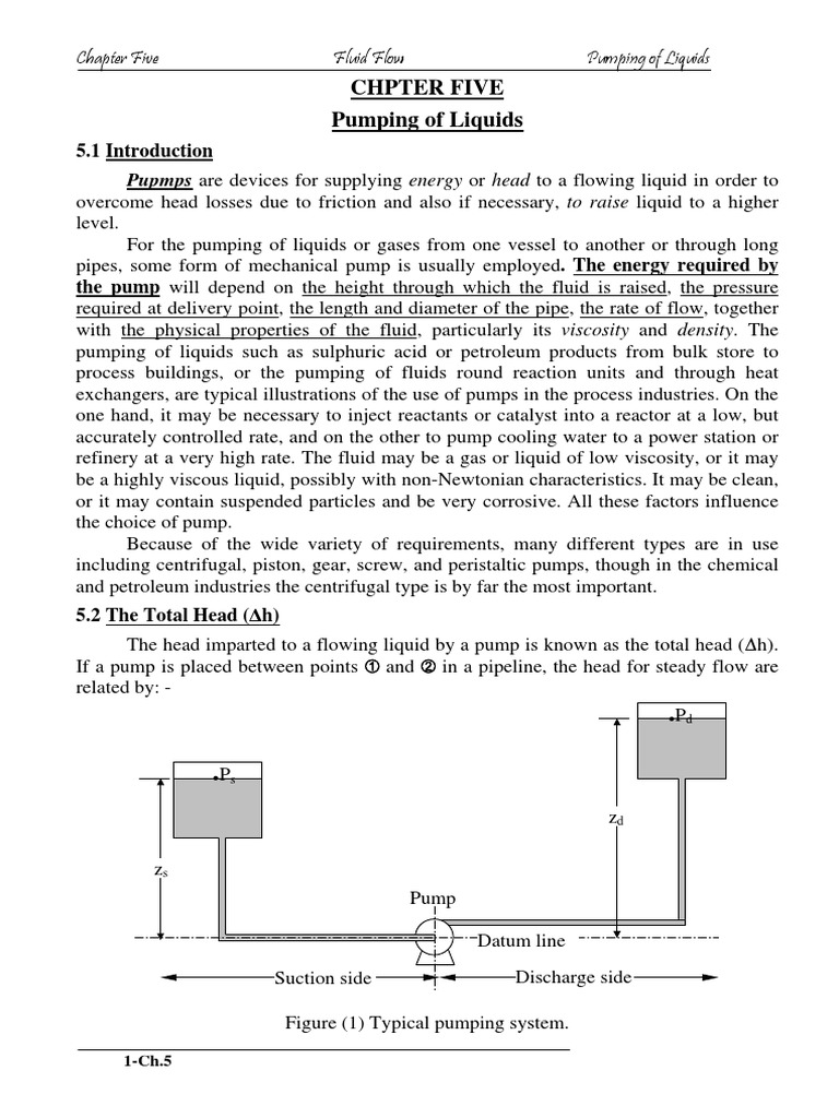 Transport Phenomena 1 | PDF | Pump | Liquids