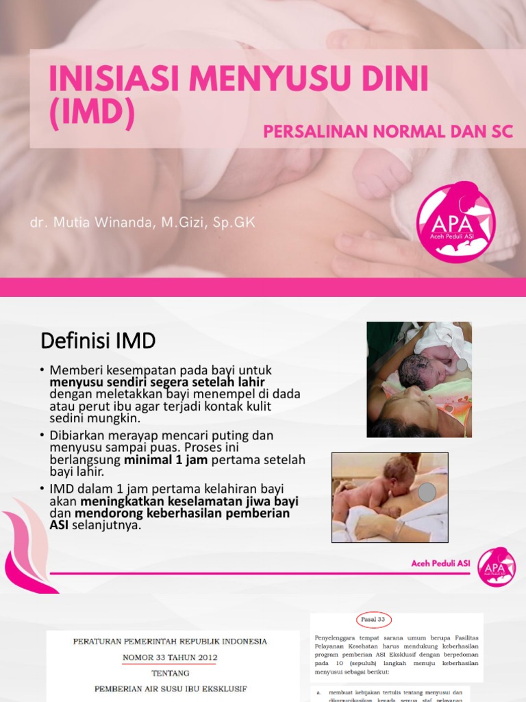 IMD Persalinan Normal Dan SC | PDF