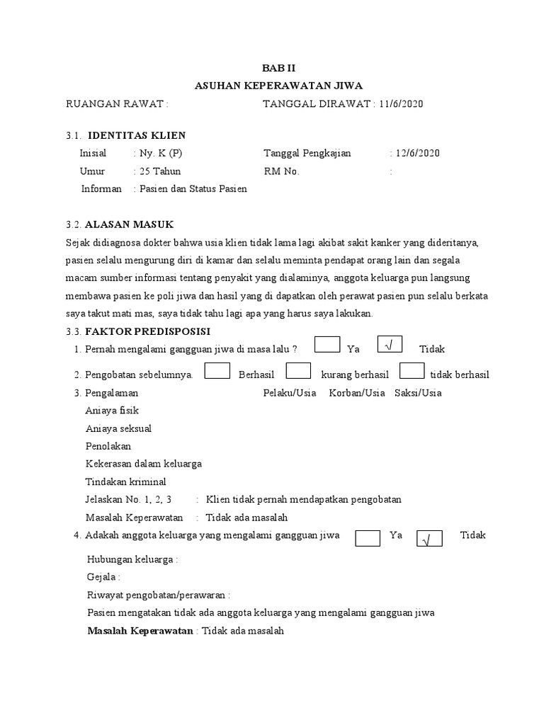 Askep Jiwa Kecemasan | PDF | Pengembangan Diri | Sains & Matematika