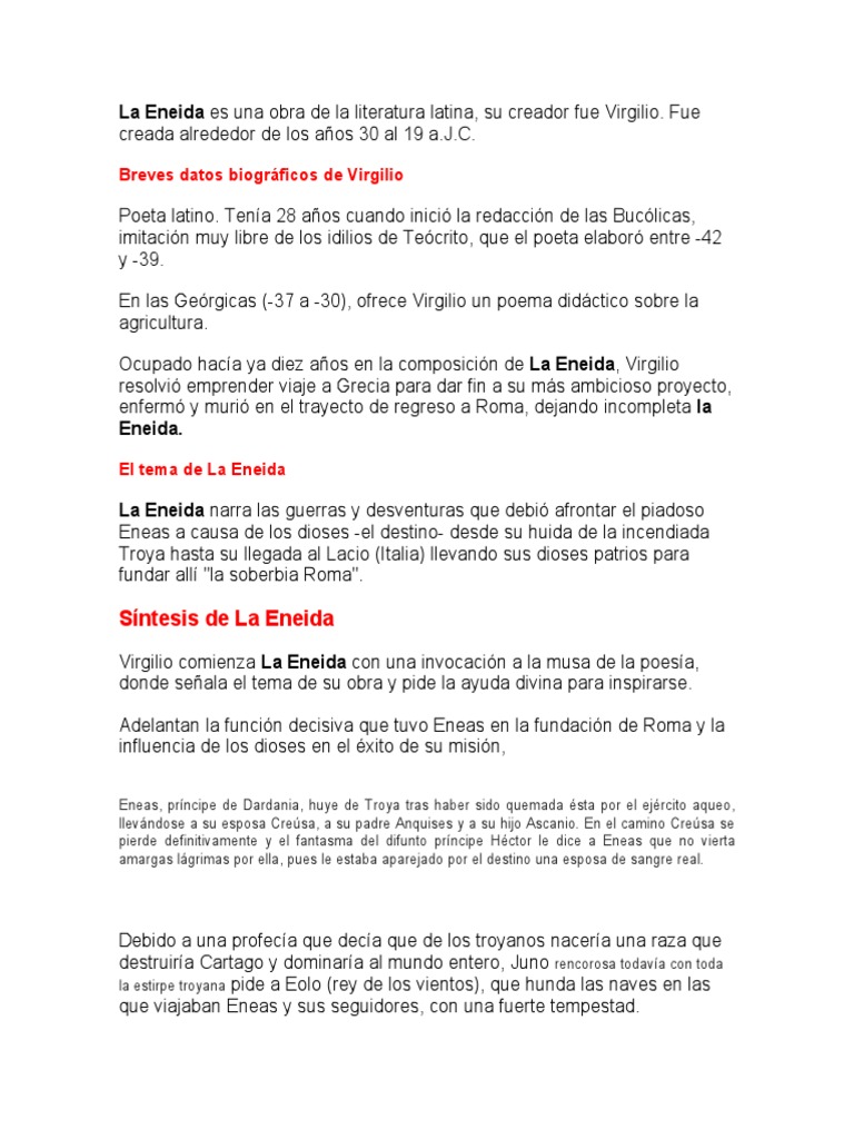 A Eneida | PDF | Eneas | Eneida