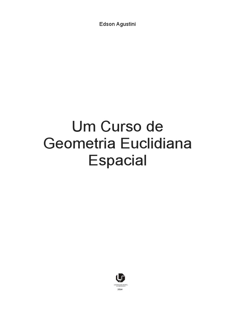 Geometria Espacial | PDF | Linha (Geometria) | Geometria Euclidiana