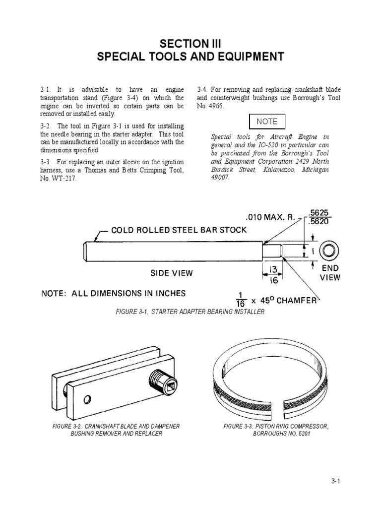 Tools for Piper PA-46 Maintenance | PDF | Technology & Engineering