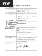 A Detailed Lesson Plan in English 5 | PDF | Noun | Lesson Plan