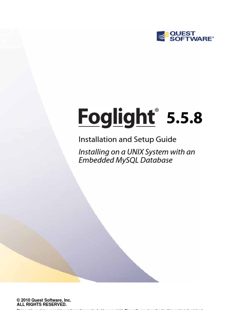 Foglight Install Unix Embedded Mysql | PDF | Command Line Interface ...