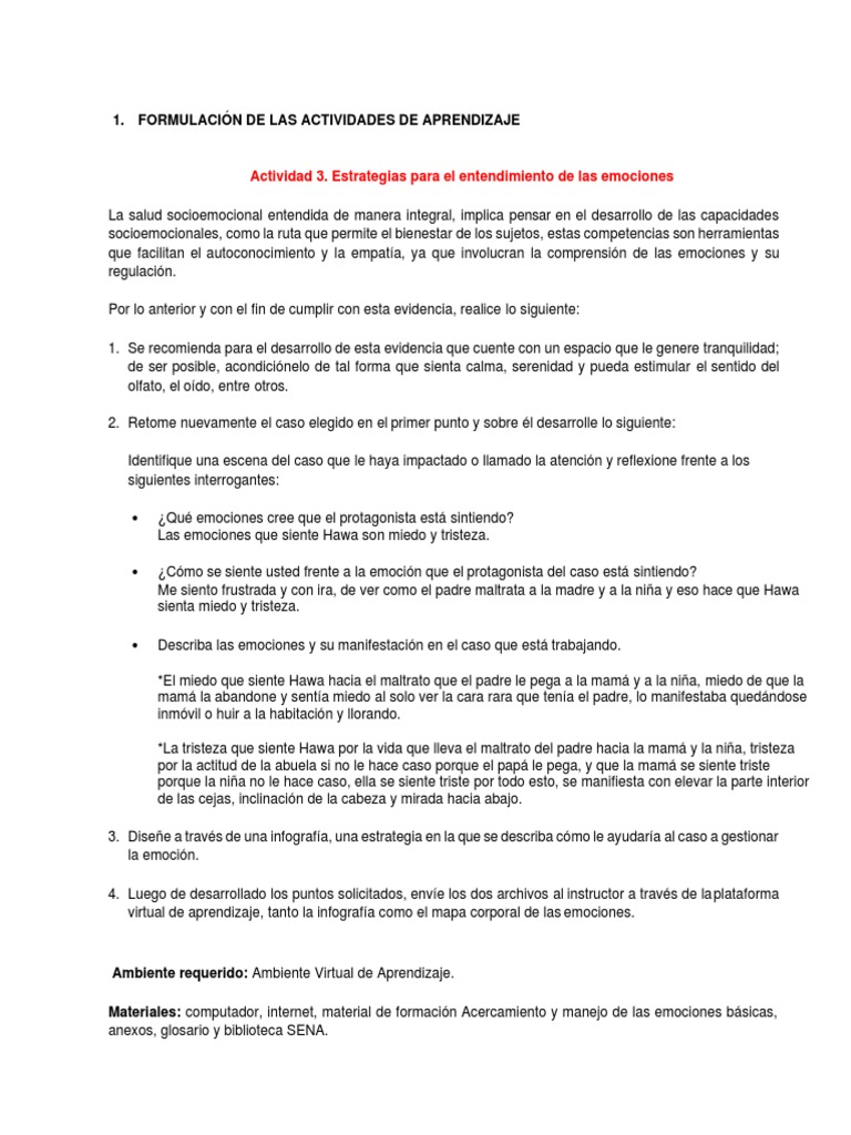 Formulación de Las Actividades de Aprendizaje: Actividad 3. Estrategias ...
