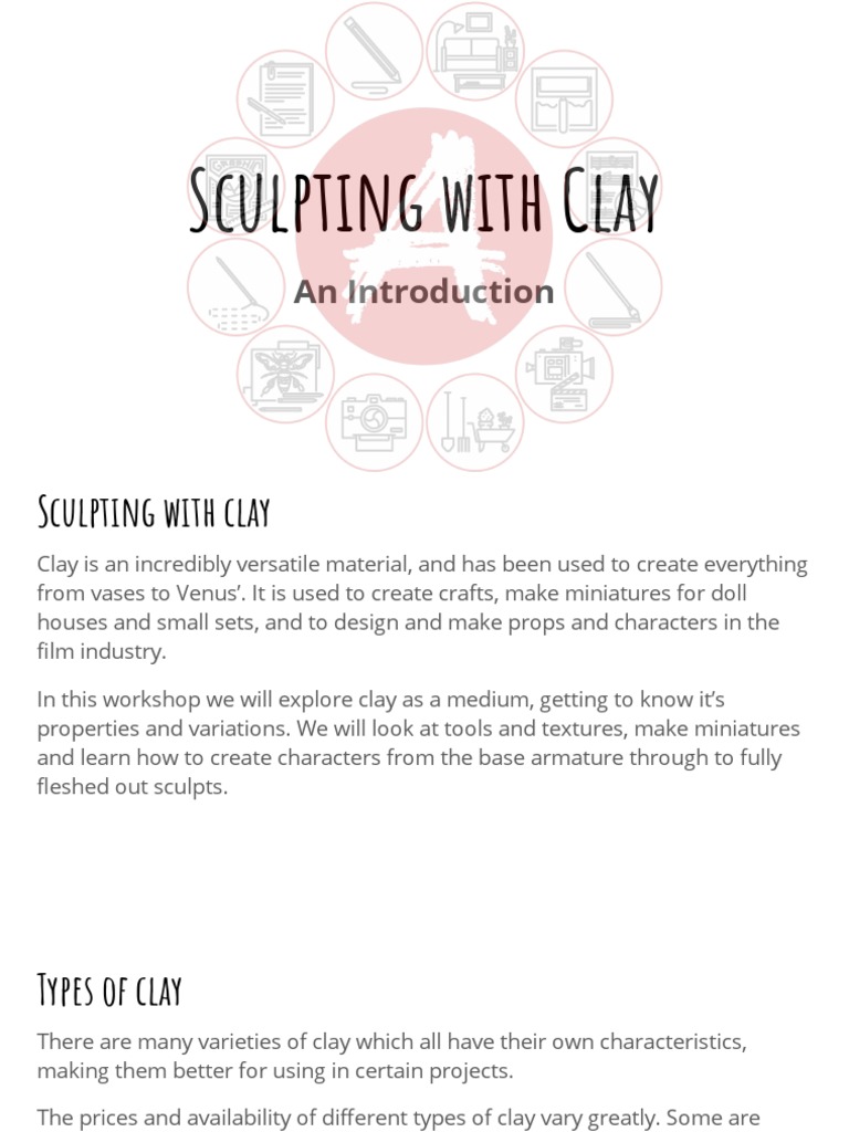 Sculpting With Clay An Introduction Pdf Sculpture Pottery