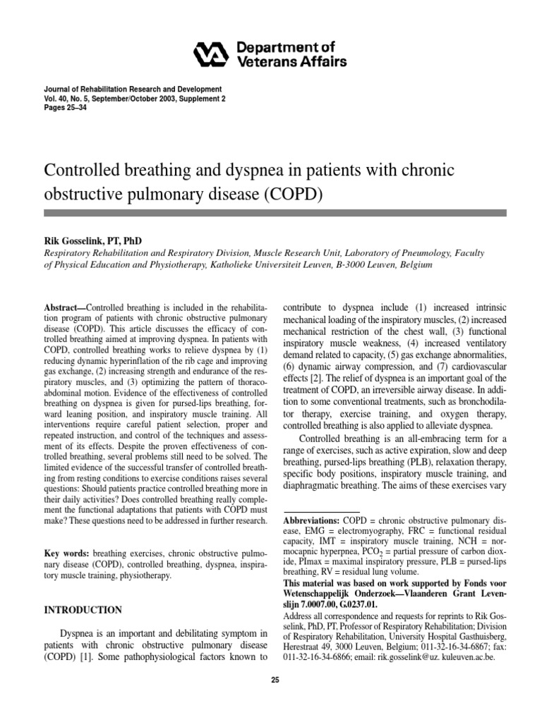 Copd SDB | Download Free PDF | Exhalation | Breathing