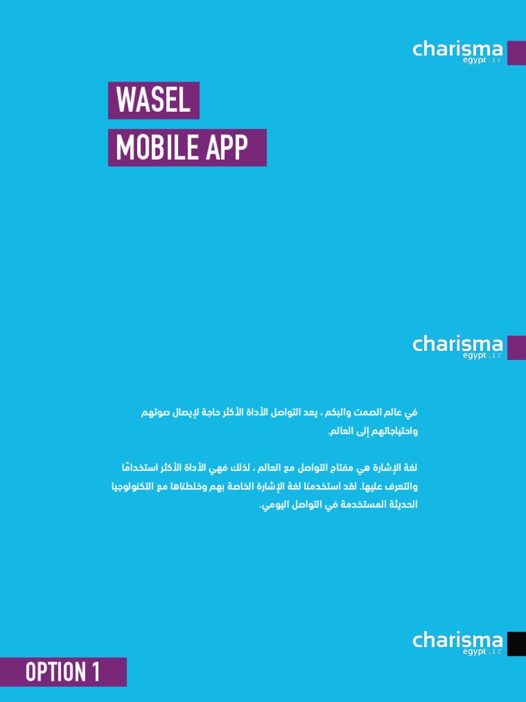 Wasel Presentation | PDF | I Pad | Mobile App