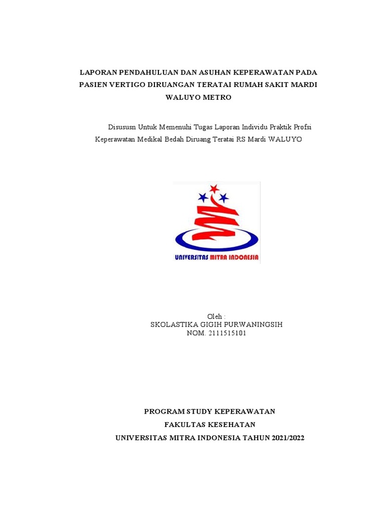 LP Vertigo | PDF | Pengembangan Diri | Kesehatan Holistik