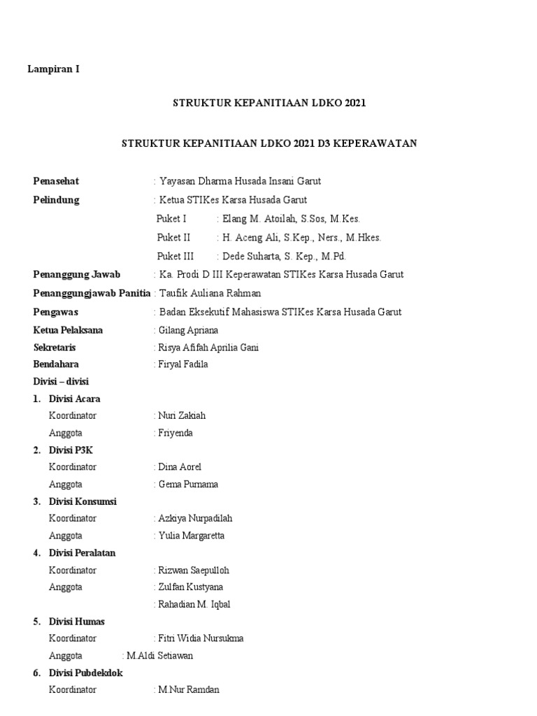 Lampiran PROPOSAL | PDF