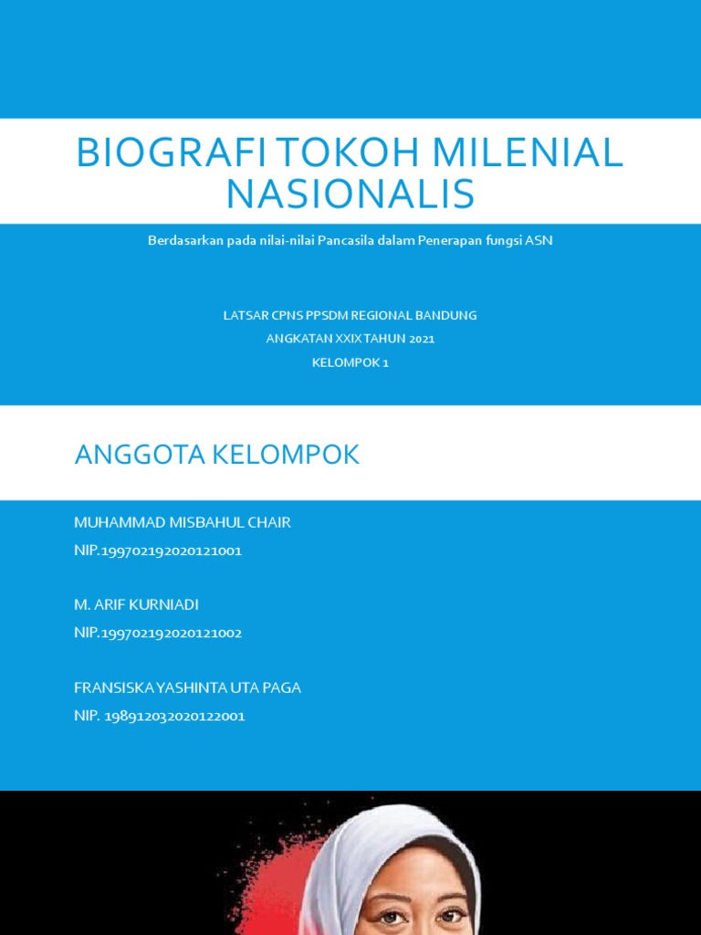 Biografi Tokoh Milenial Nasionalis Pdf