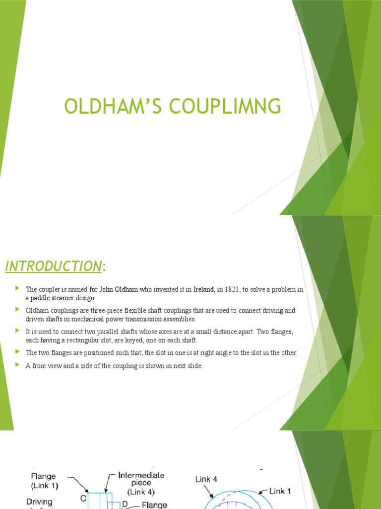 Oldham Coupling | PDF | Machines | Equipment