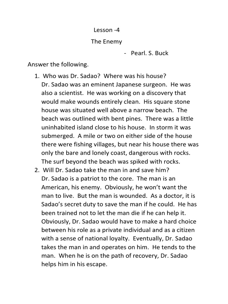 The Enemy | PDF