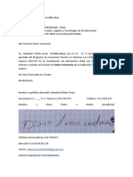 Carta Certificado Retiro SIMAT Modelo | PDF