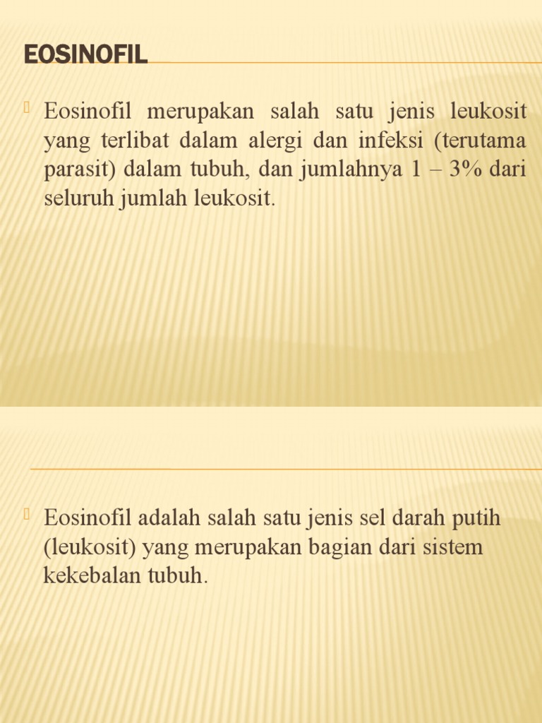 EOSINOFIL | PDF | Pengembangan Diri | Kesehatan Holistik