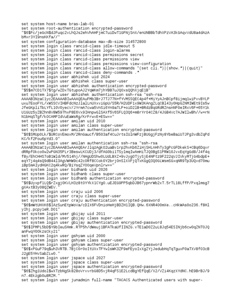 Config | PDF | Firewall (Computing) | Superuser