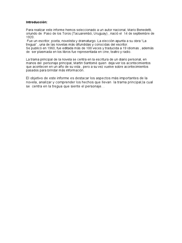 Introducción Informe | PDF