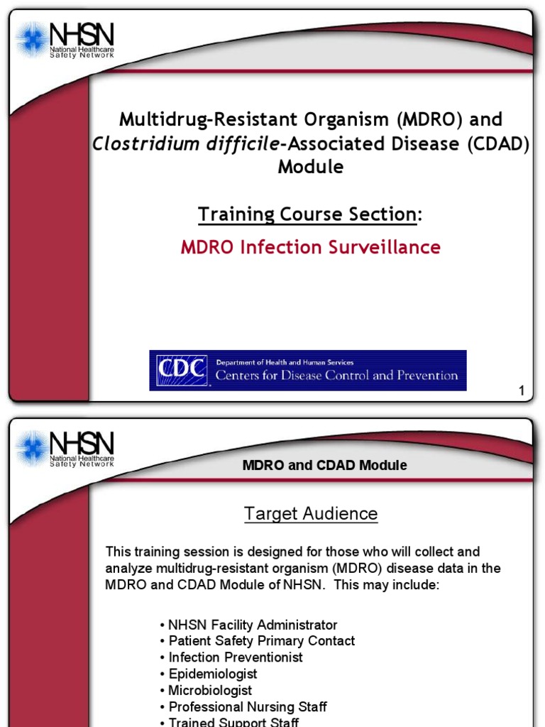 MDRO - IS - TrainingSlides Multidrug Resistant Organism (MDRO) | PDF ...