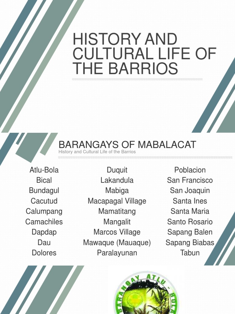27 Barangays History and Cultural Life of The Barrios | PDF