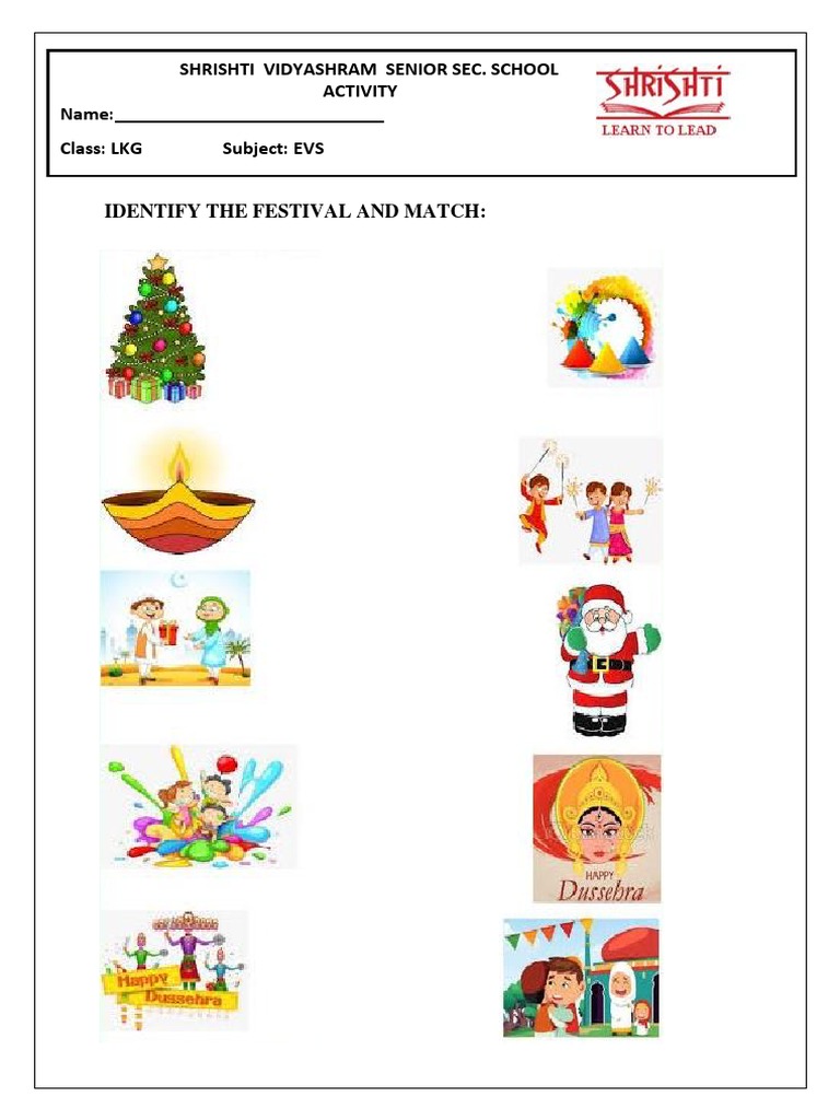 Acitivity Worksheet LKG - Evs | PDF