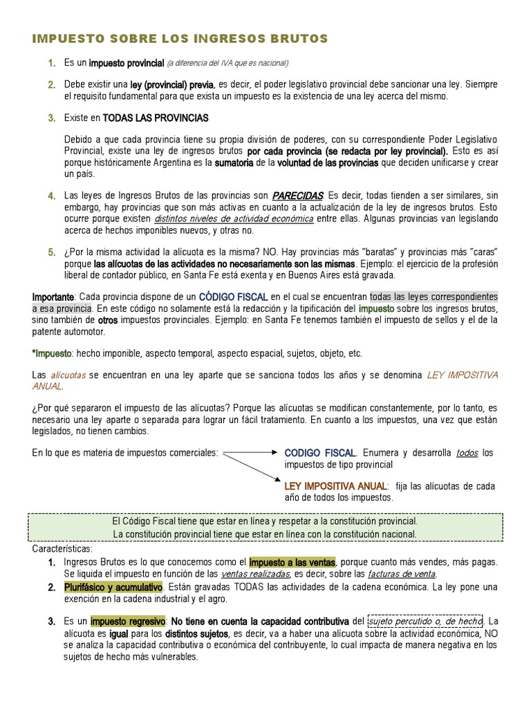 Ingrsos Brutos | PDF | Impuestos | Economias