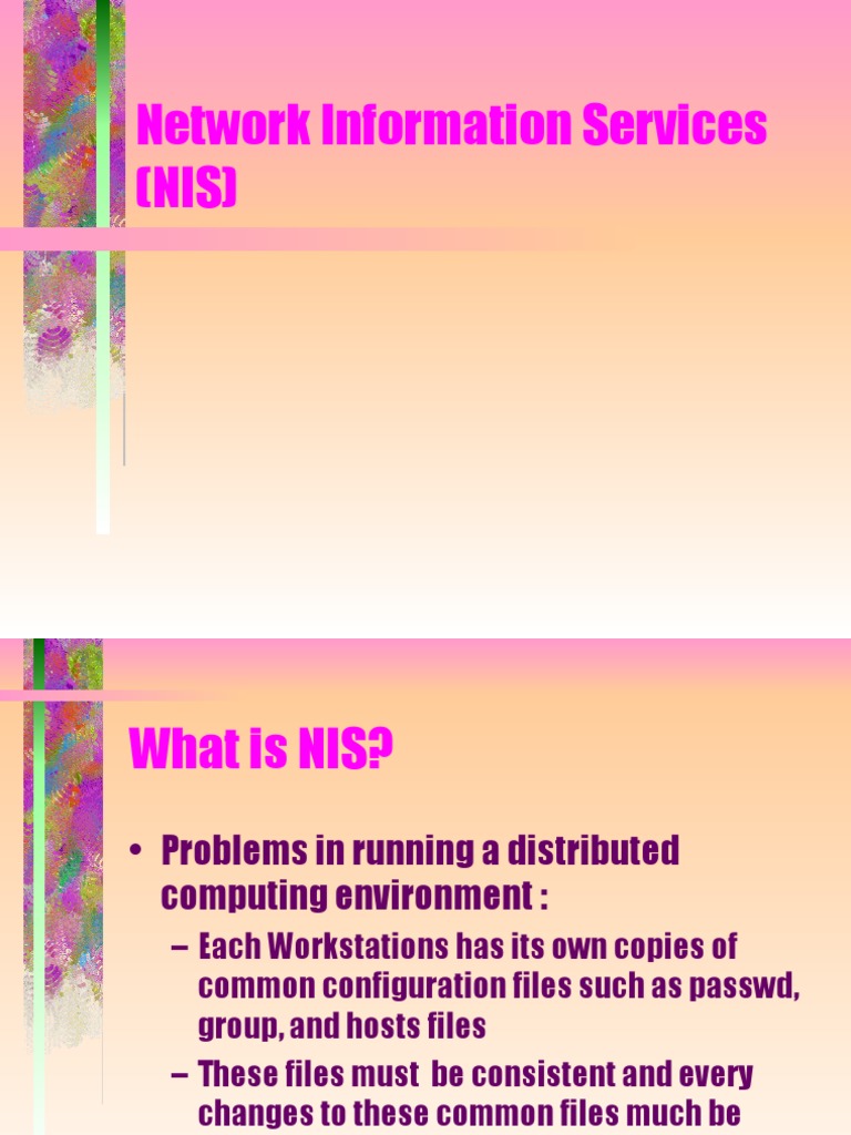 Network Information Services (NIS) | PDF | File System | Distributed ...