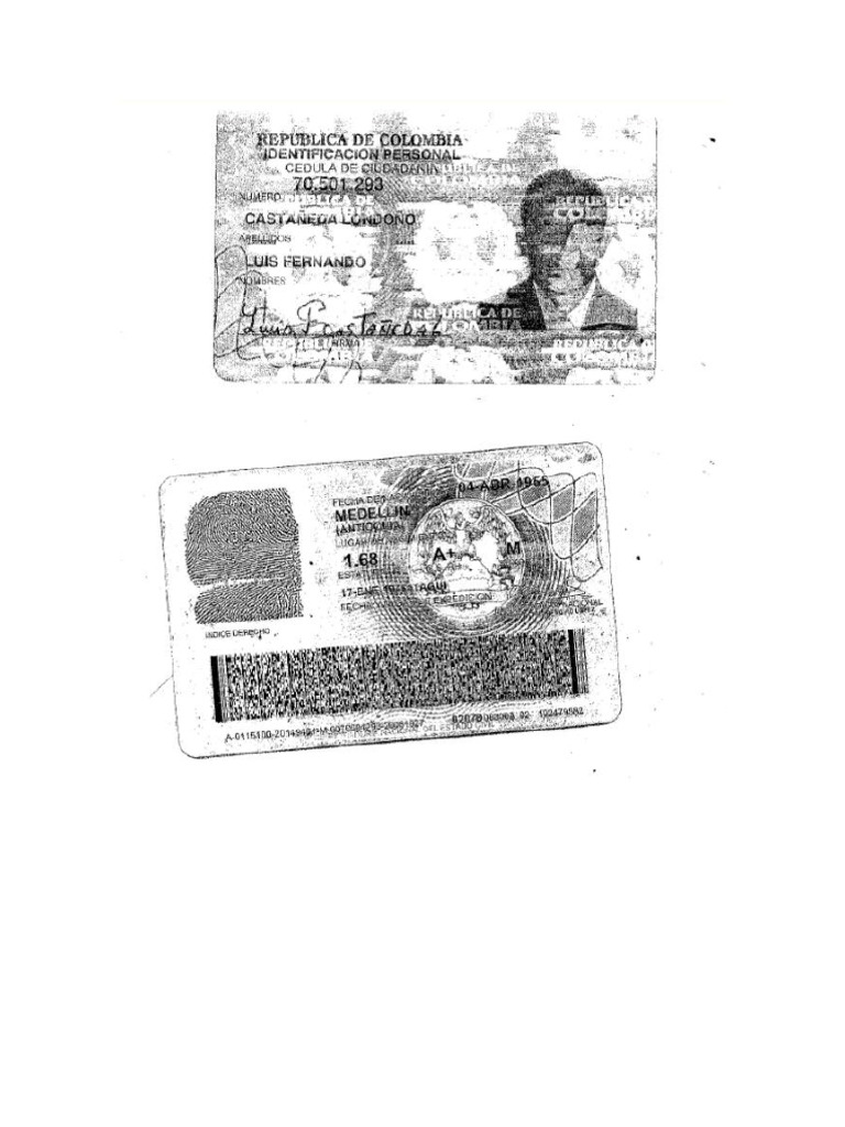 Cedula Padre y Madre | PDF