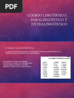 Codigos Linguisticos, Paralinguiticos y Extralinguisticos | PDF ...