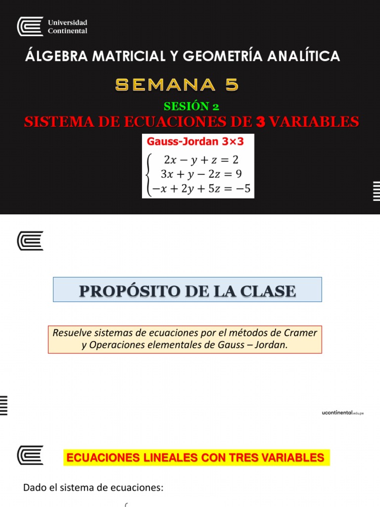 11 - Sistema de Ecuaciones de 3 Variables | PDF