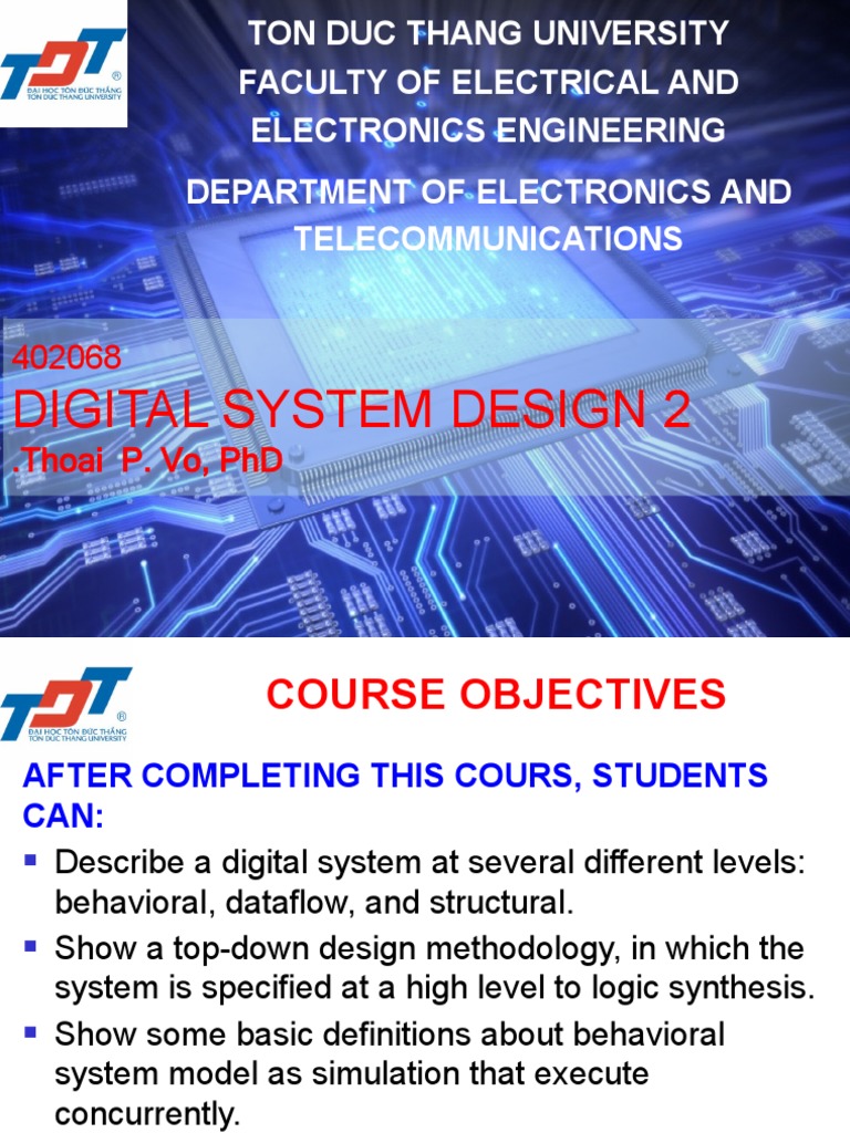 Digital System Design 2 - CHAPTER 0 | PDF | Digital Electronics | Vhdl