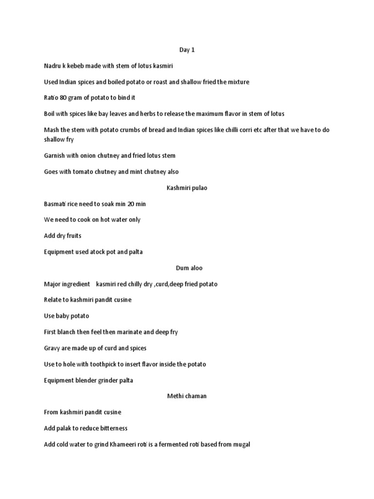 Food Production Practical File | PDF | Curry | Indian Cuisine