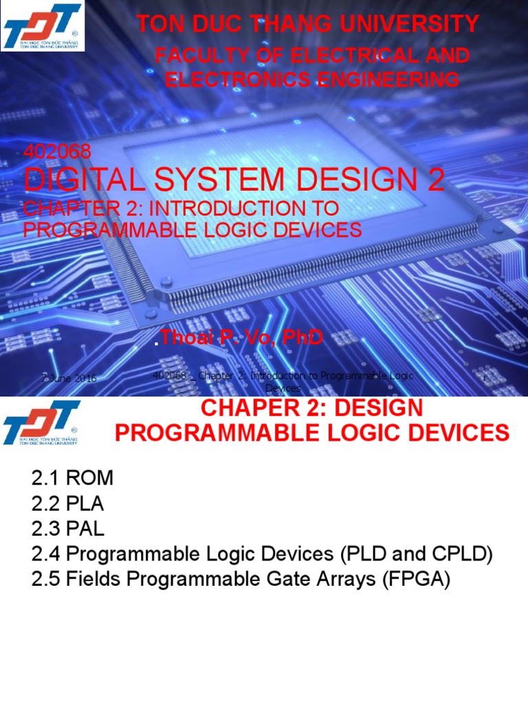 Digital System Design 2 - CHAPTER 2 | PDF | Logic Gate | Field ...